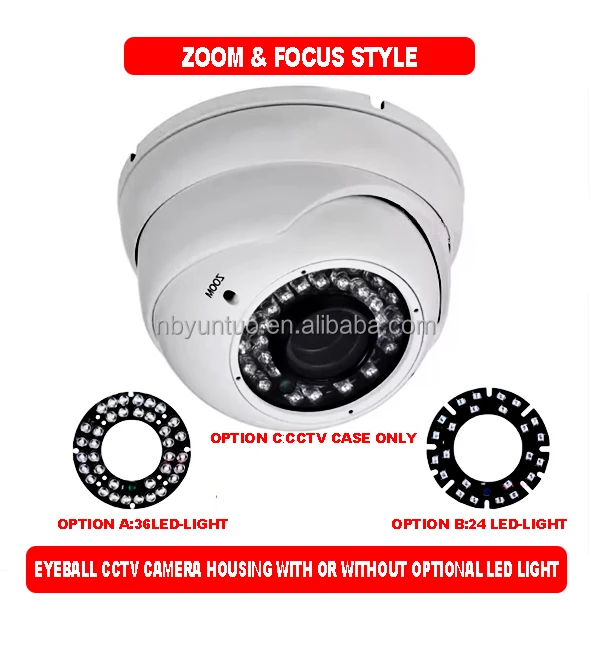 YUNTUO Metal Ceiling-mounted Hemispherical Zoom Focus Security Camera ...