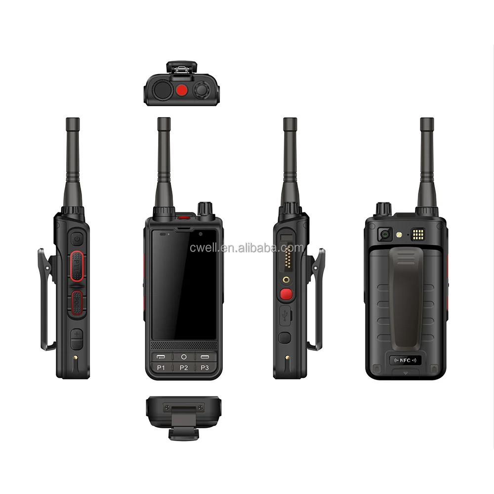 Uniwa W6+ 4g Handheld Analog Uhf/zello Poc Walkie Talkie With Sos ...