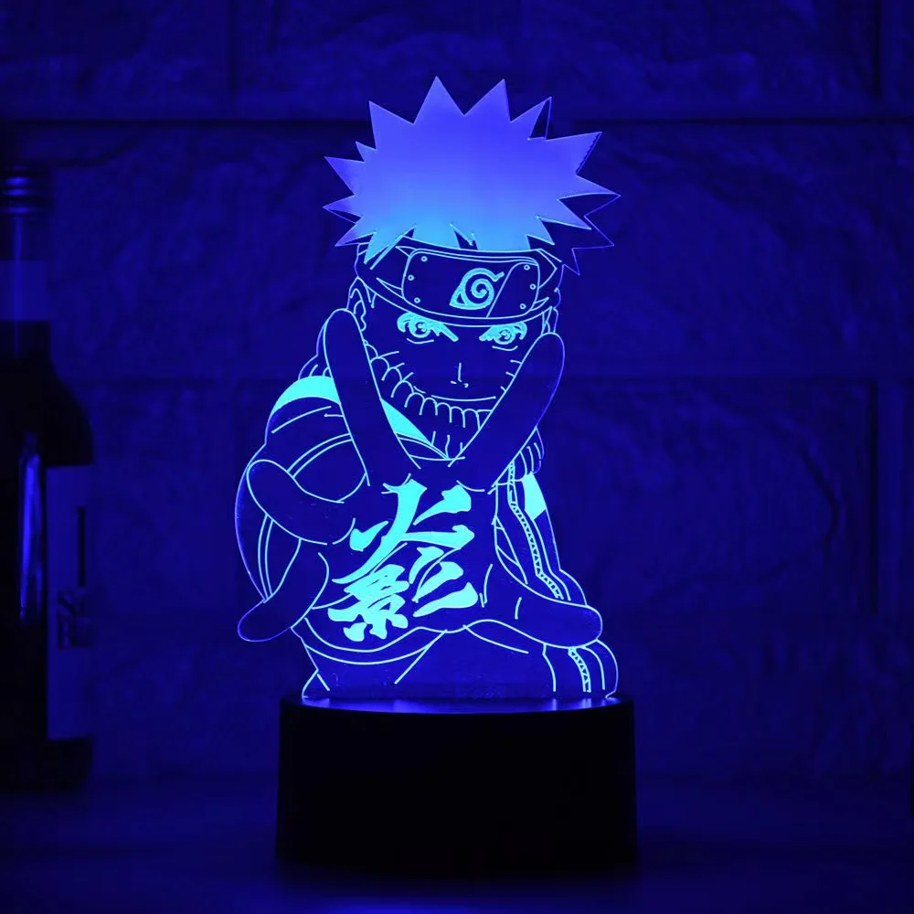 Anime Sakura Itachi Uchiha Akatsuki Kakashi 7 Colors 3d Usb Touch Led ...