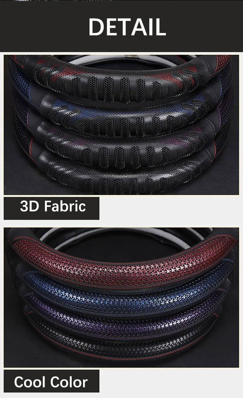 Xiangta High Quality Universal Red Carbon Fiber Non-Slip Car Steering ...