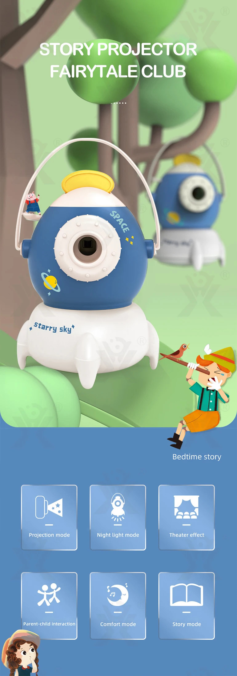 Chengji Kids Story Projector - Educational Fun for Bedtime