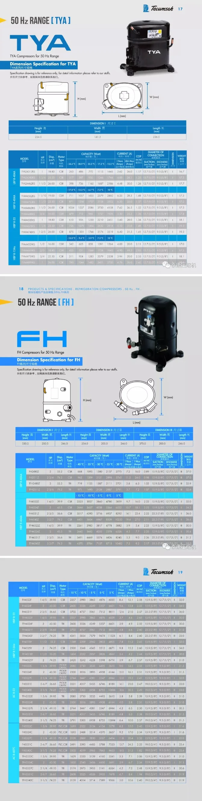 Fh2511ztaikang Refrigeration Compressor Caj4461y-fz Cold Storage ...