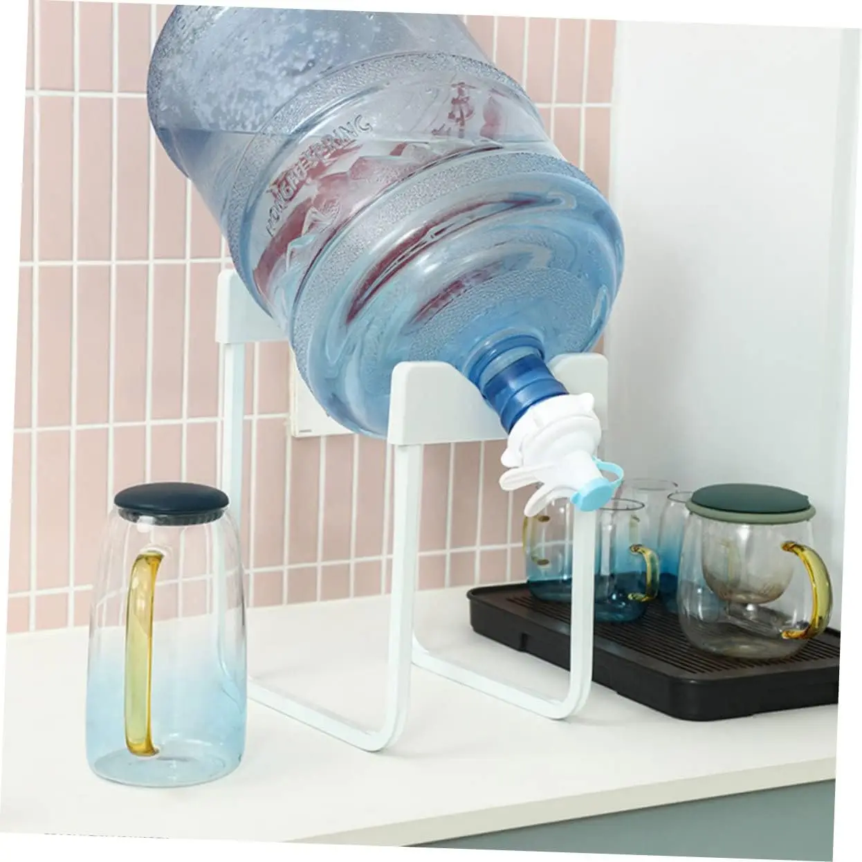 5 Gallon Camping Bottled Water Inverted Drinking Rack Bucket Bracket ...