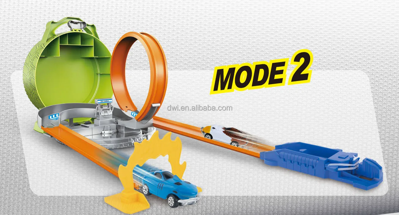 Dwi Dowellin 360 Rotating Two Model Track Launcher With One Car ...