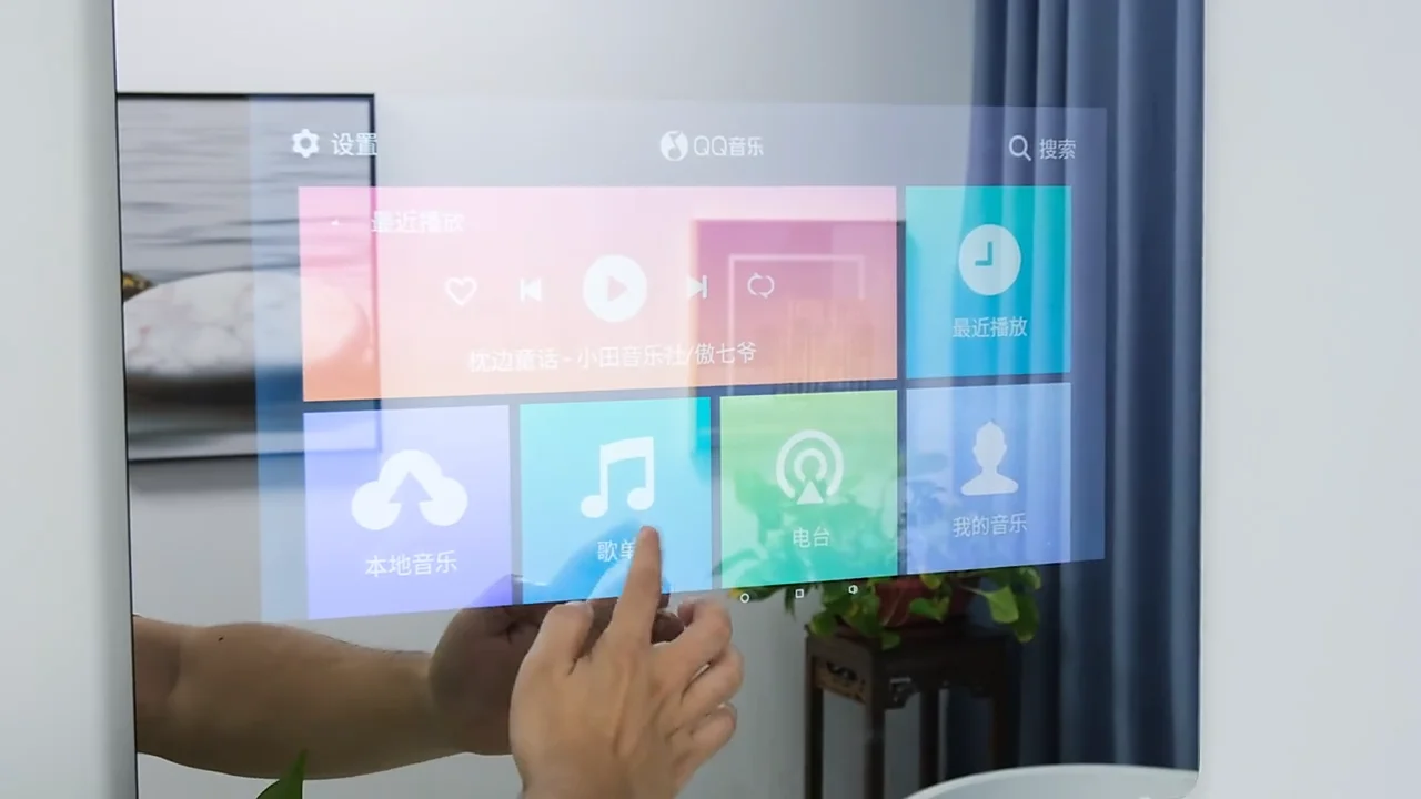 Cns-sm01 Customized Wall Mounted Glass Magic Mirror Touch Screen Dimmer ...