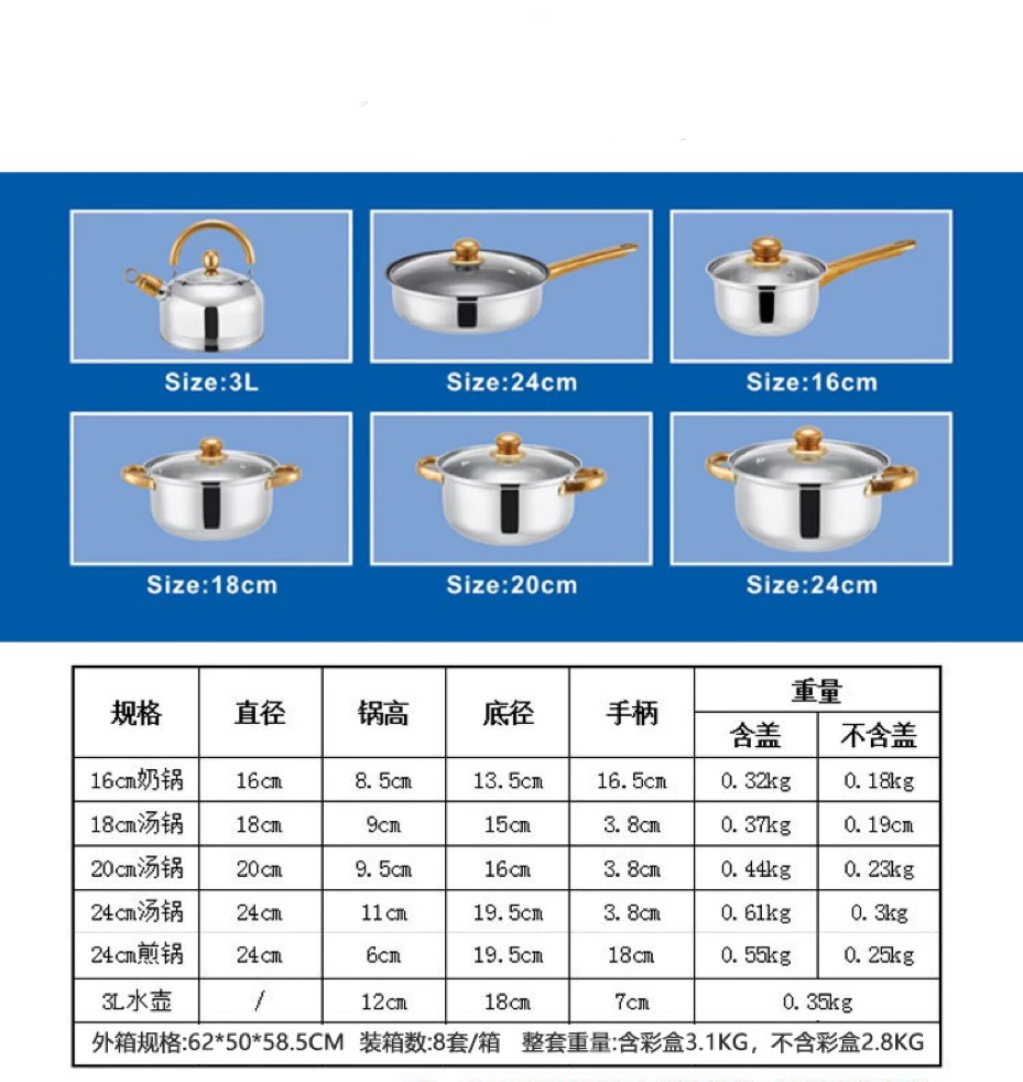 12 Piece Pots Sets Nonstick Cookware Kitchen Cooking Pot Set