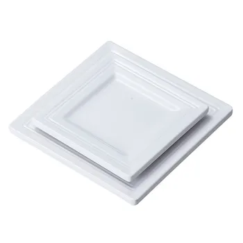 Square Melamine Buffet Plates White Melamine Plates For Wedding - Buy ...