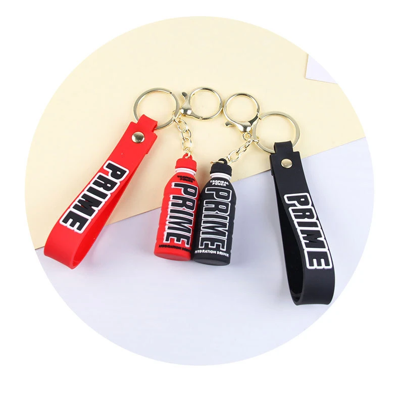 Lilangda 2023 New Cute Cartoon Prime Key Chain Soft Pvc Keychain Drink ...