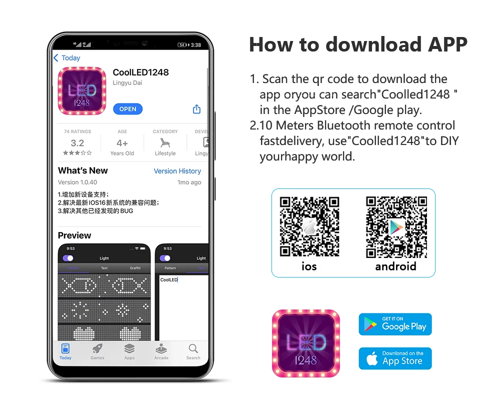 Led Matrix Panel Usb 5v Scrolling Bright Rgb Light Signs For Car ...