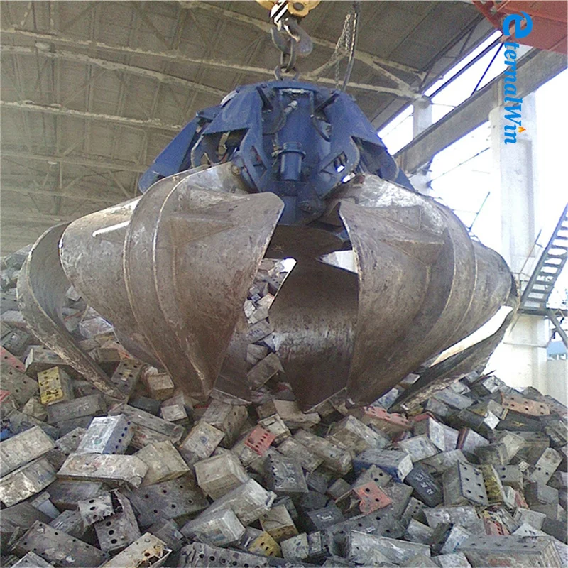 Crane Iron Scrap Grab Hydraulic Electric Grab Bucket Orange Peel ...