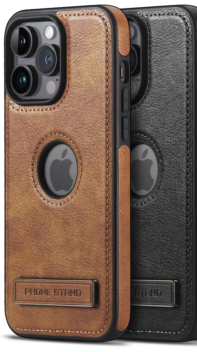 Business Style Leather Phone Case For Iphone Case With Holder Mobile ...