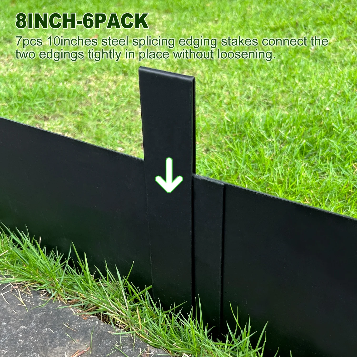 8"h 6pack High Quality Wrought Iron Lawn Garden Plant Flower Fence ...