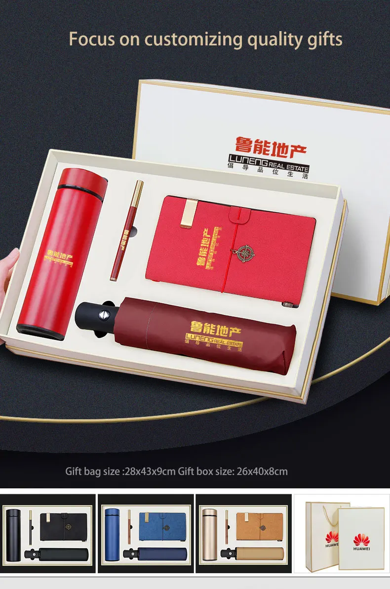 Stainless Steel Vacuum Cup Coffee Thermos Corporate Gift Set Luxury ...