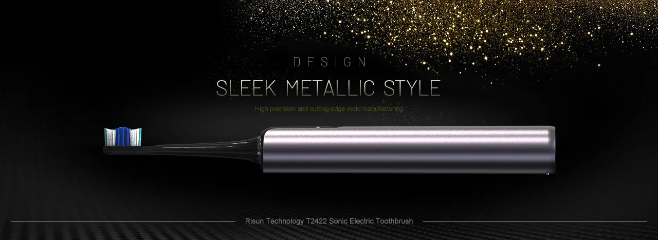 Oem Custom Logo 5 Models Electronic Tooth Brush Metallic Style Hard ...