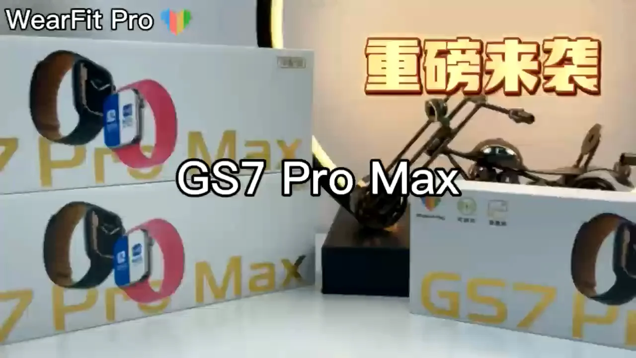 2022 Series7 Wireless Charging Reloj Inteligente Gs7promax Smartwatch Pro Watch 7 Nfc Bt Call 1. ...