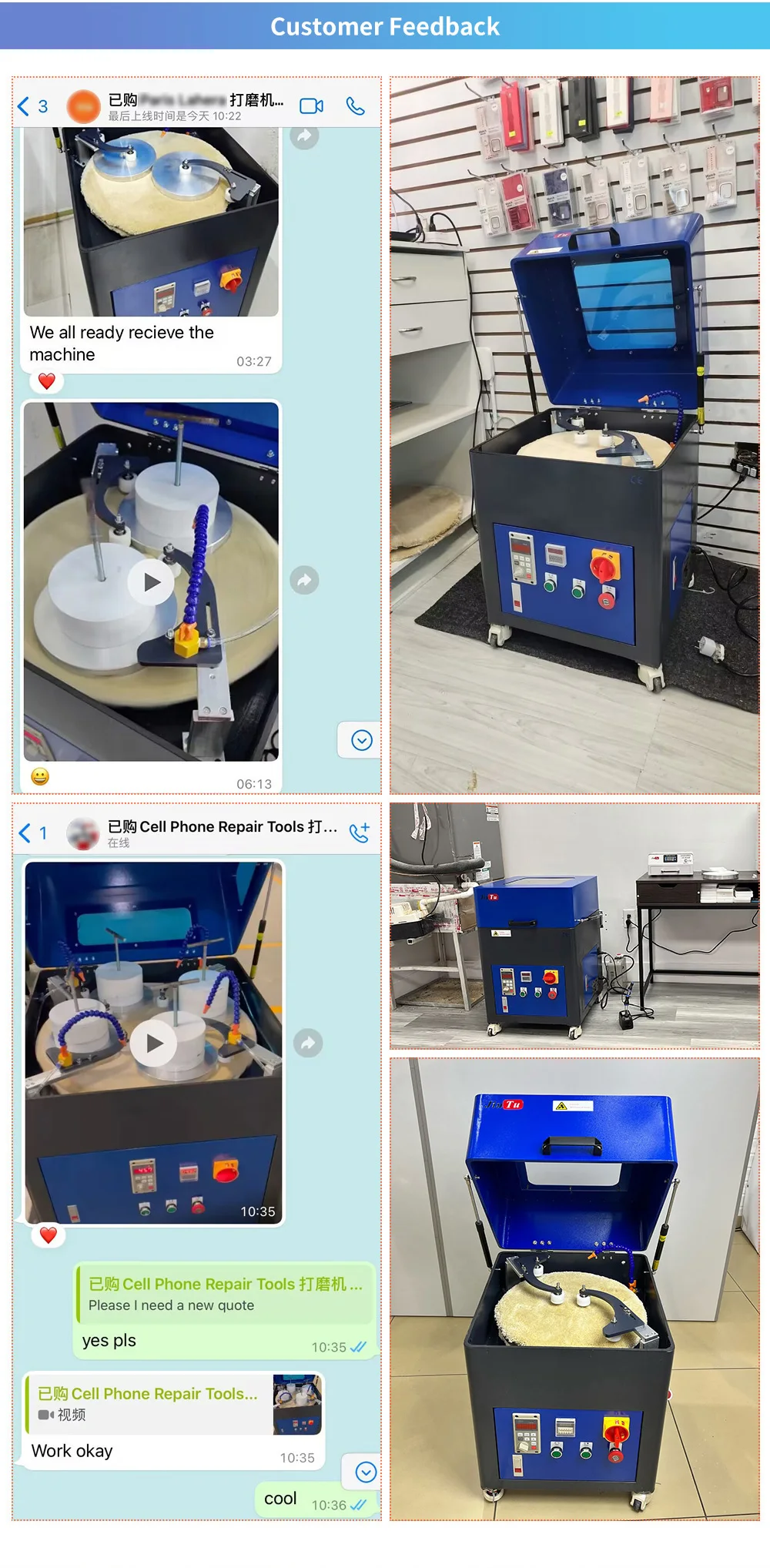 Cellphones Glass Repair Polishing Machine - Scratch Removal