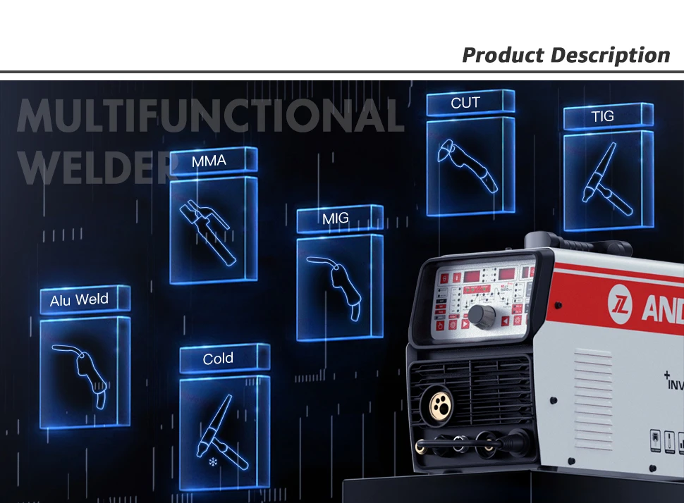 Andeli 2022 New Arrival Mct-520dpl Pro Multi-function Welder Mig/tig ...