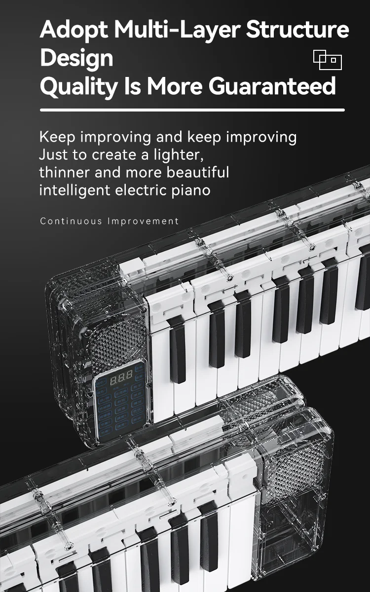 Bora Folding Light Weight Piano Electric Musical Instruments Digital ...