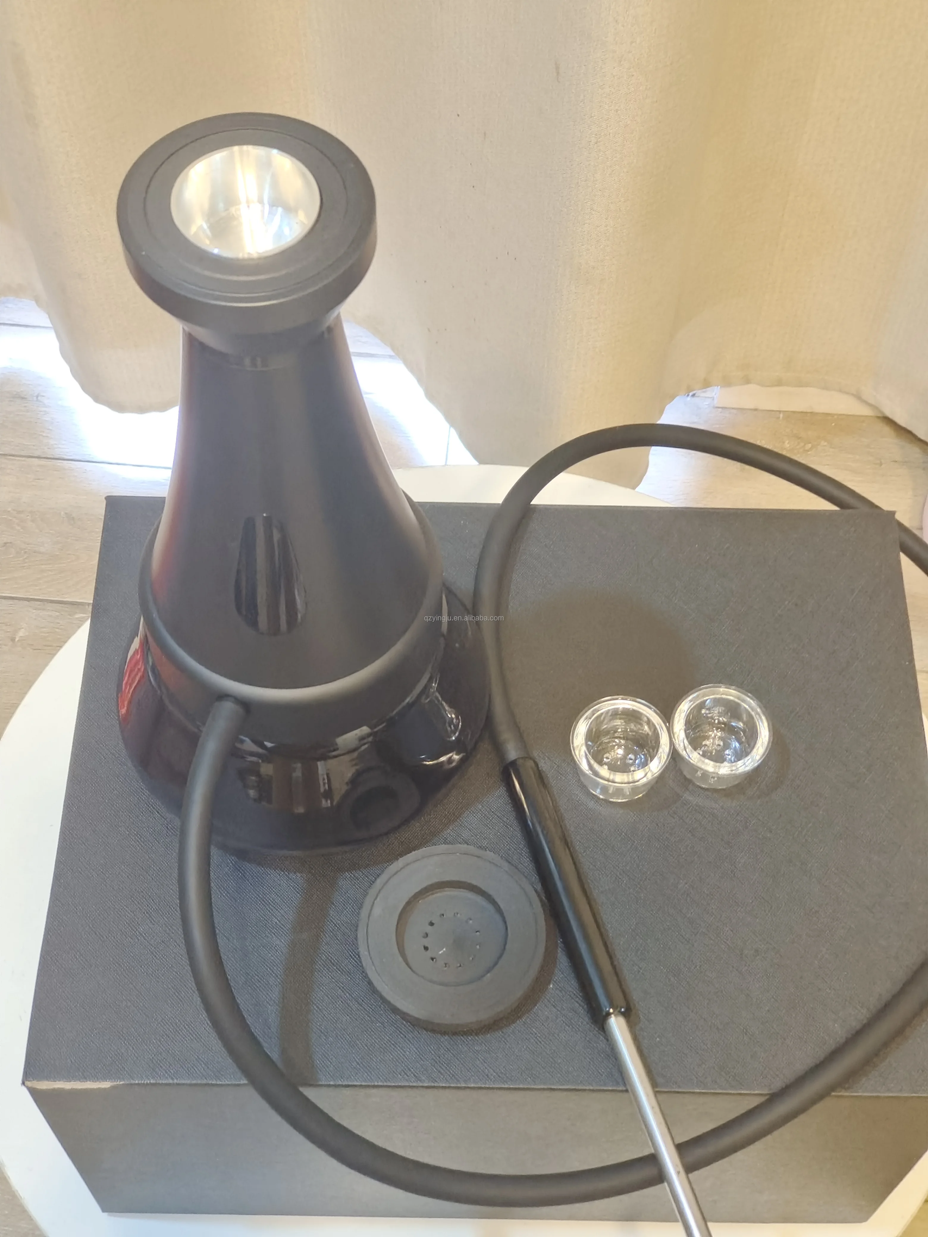 Yj Electronic Hookah Shisha With Glass Pods Electronic Shisha Display ...