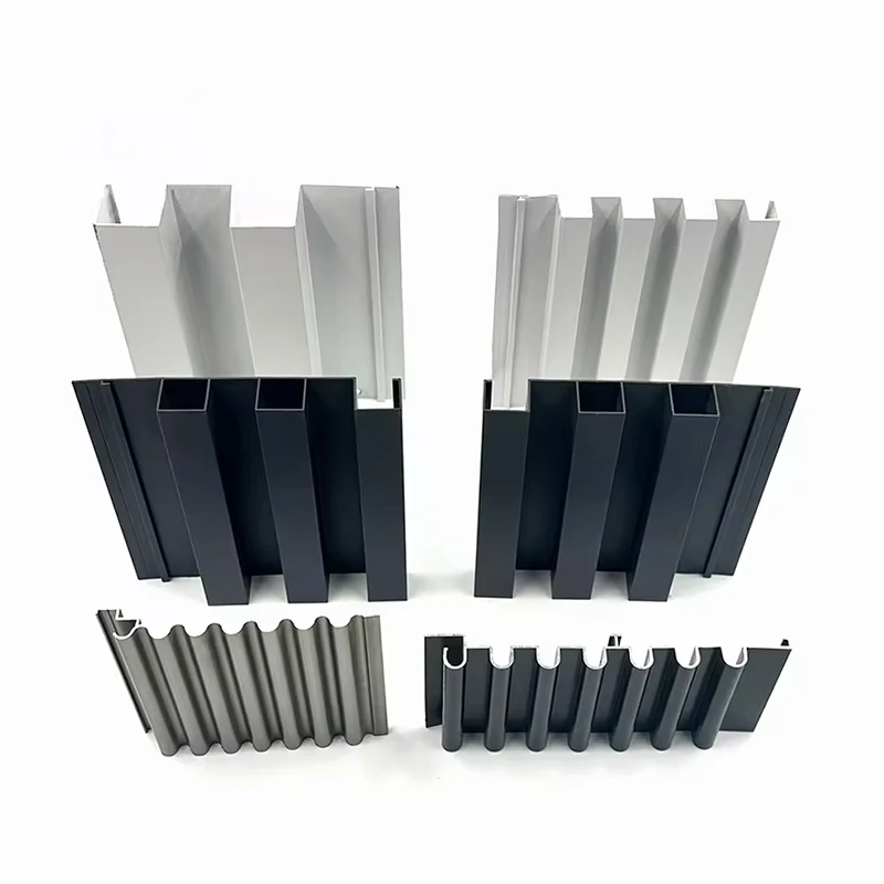 External Fireproof Cladding Facade Building Wave Board Powder Coating ...