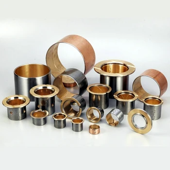 Bi Metal Bush With Flange Sae1010 Sae 792 Bimetal Bronze Bushing Swpb ...