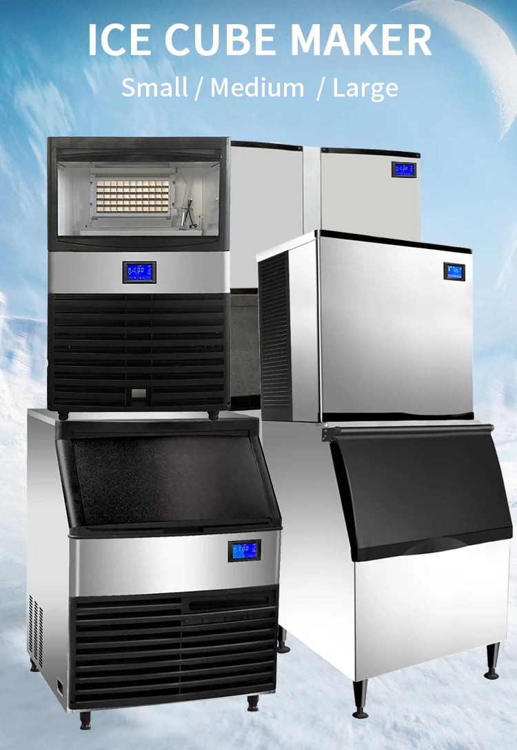 450kg 24Hrs Big Capacity Commercial Ice Maker Industrial Cube Ice ...