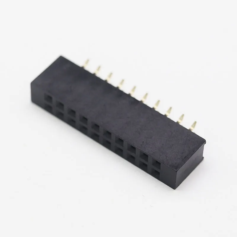 High quality 2.54Mm pitch Height 5.7mm positions 2-40pin female header ...