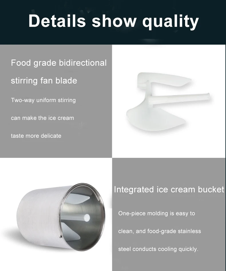 Hicon Ice Cream Machine - Compact, Efficient, and Versatile