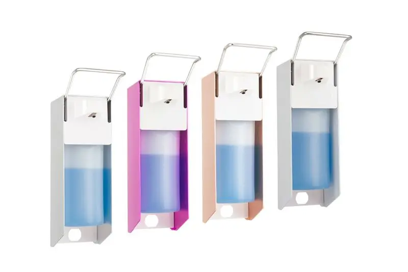 Wall Mounted Metal Elbow Operated Stainless Steel Dispenser With 500ml ...