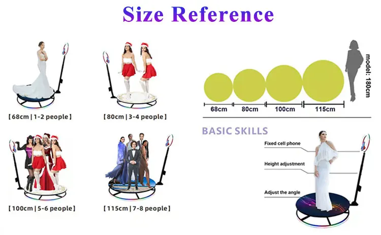 Revolve 360 Video Booth Stand Wireless Automatic Rotating 360 Kiosk ...