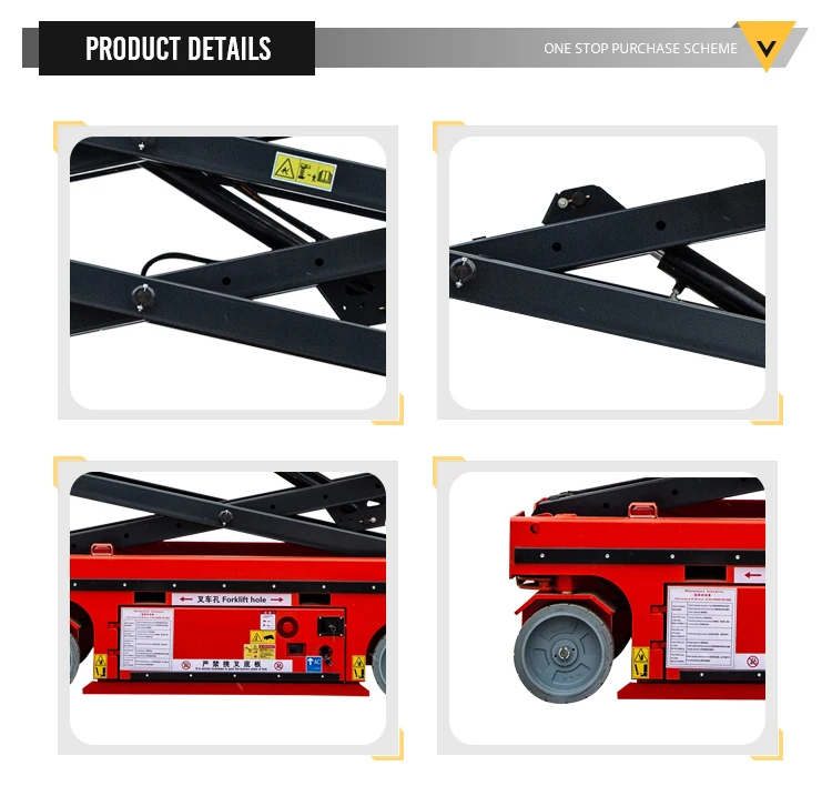 6meter Vertical Self Propelled Elevator Electric Manlift Lifting ...