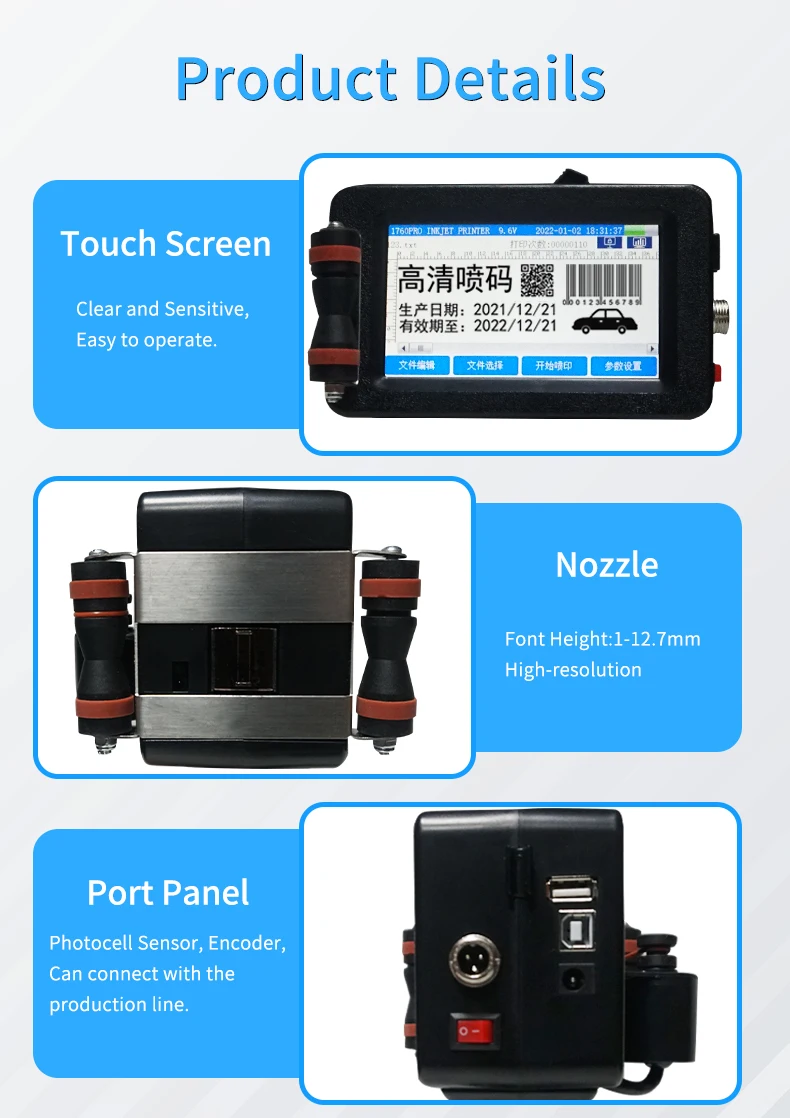New Types S500 Hand Held Inkjet Printer - Easy to Operate