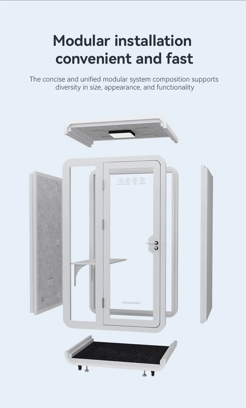 Movable Sound Proof Cabin - Ideal for Office & More