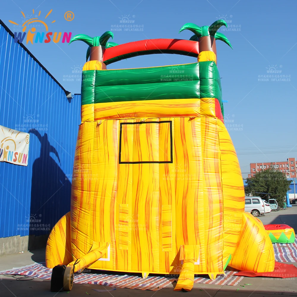 20' Giant Inflatable Slide Inflatable Curve Water Slide With Pool ...