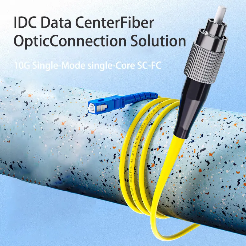 Telecom Grade Single-mode 10G Single Core 3.0 (SC-FC, 9/125) 5-meter ...