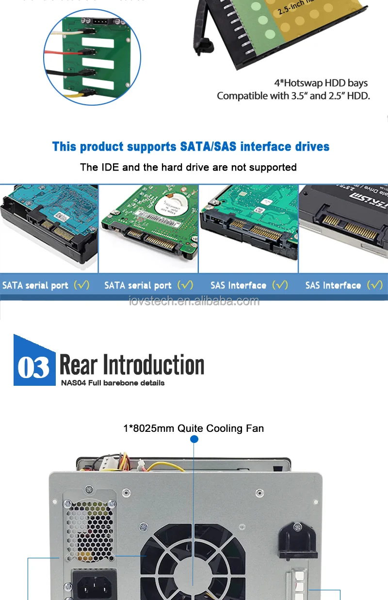 Lockable 4 Bay NAS Server with J1900 Processor & Cloud Storage