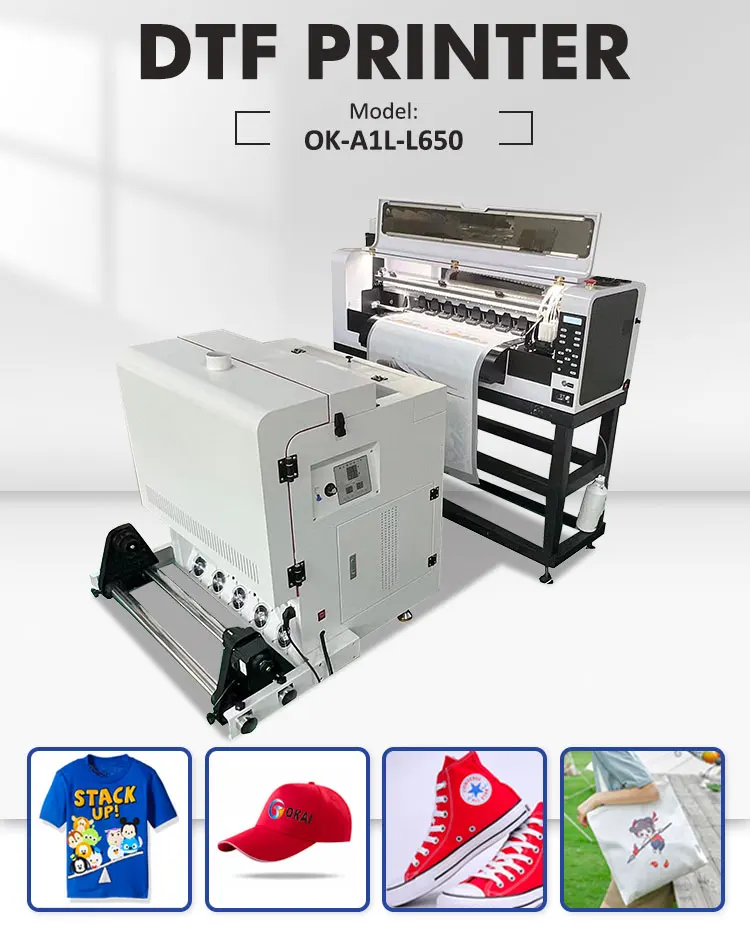 Okai A1 Dtf Printer I1600 60cm 2 Heads Printing Machine Pet Film Dtf Printer For T-shirt - Buy ...
