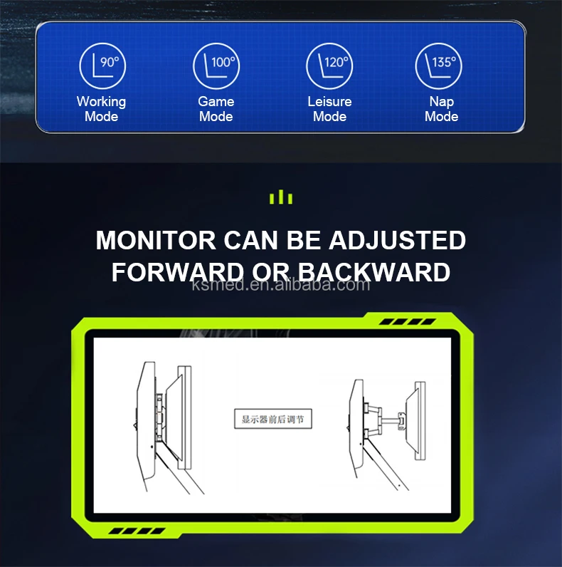 KSM-GCN2 HOT Gamer Workstation Recliner Cockpit Gaming Chair