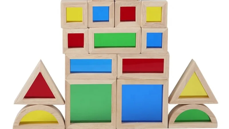 17 Film Diy Kids Color Cognition Painted Rainbow Wooden Colorful ...