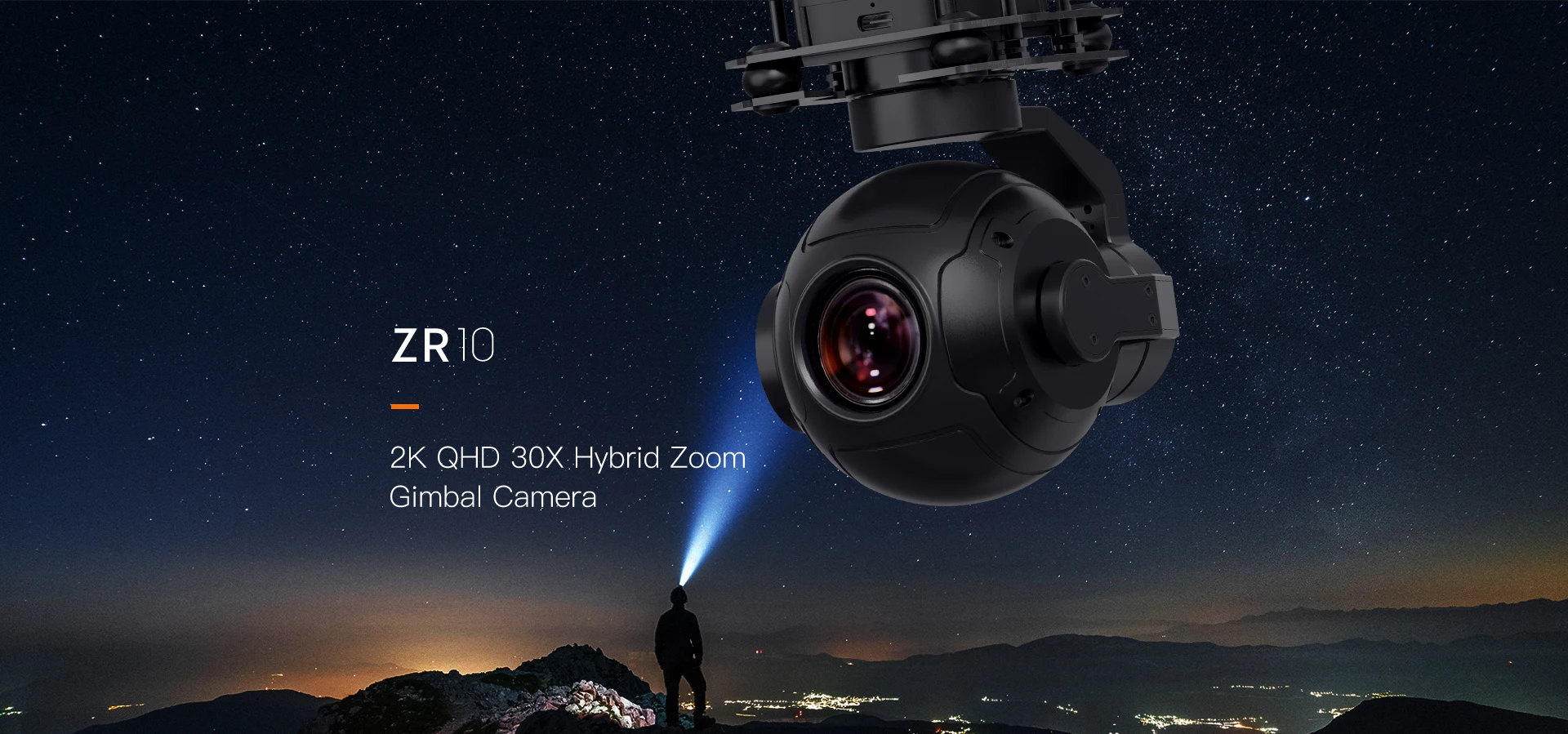 Siyi Zr10 2k 4mp Qhd 30x Hybrid Zoom Gimbal Camera With 2560x1440 Hdr Night Vision 3-axis ...