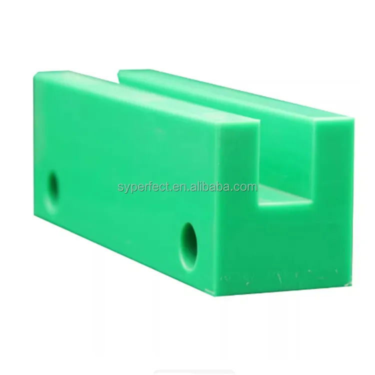 Chain Guides Roller Rails Components Green UHMW PE Conveyor Chain ...
