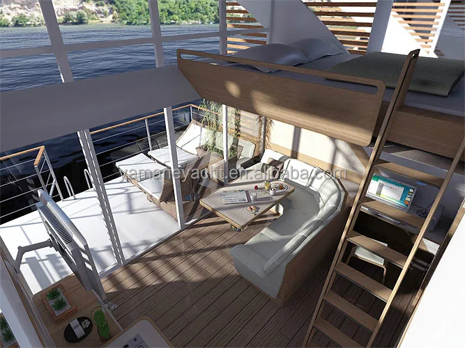 Aluminum House Boat - Durable & Versatile Fishing Vessel