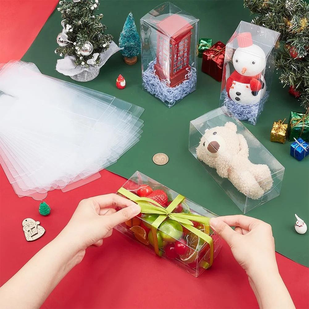 Crystal Clear Plastic Display Packaging for Folding Boxes