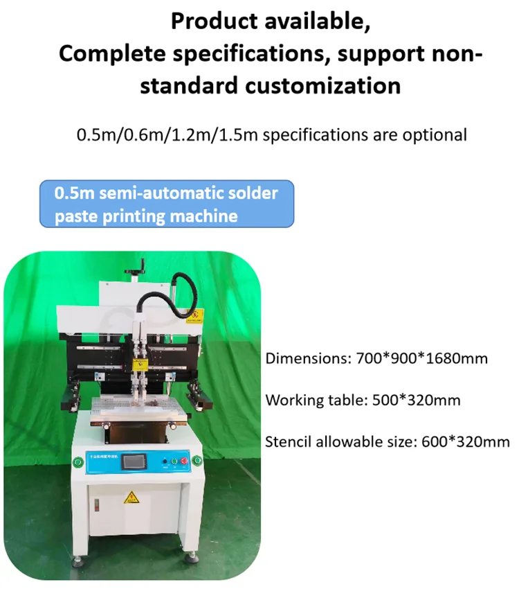 Pcb Semi Automatic Solder Paste Printer Smt Solder Paste Printing ...