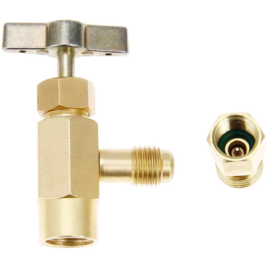 R134A Can Tap Refrigerant Dispenser with Brass Ball Valve and Tank ...