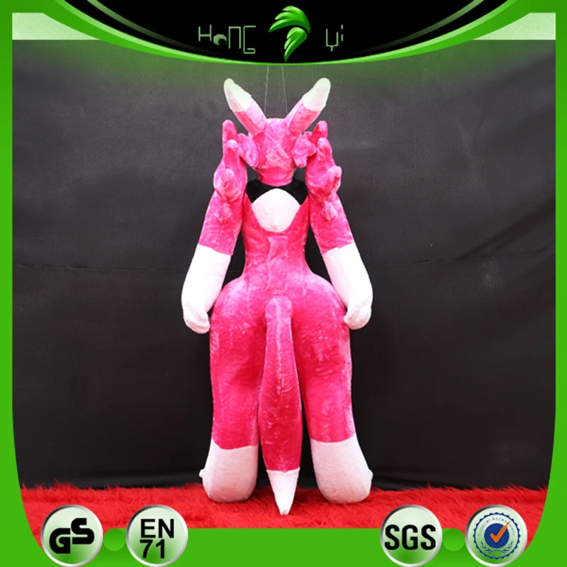 Custom Inflatable Furry Double Layer Standing Fox Suit