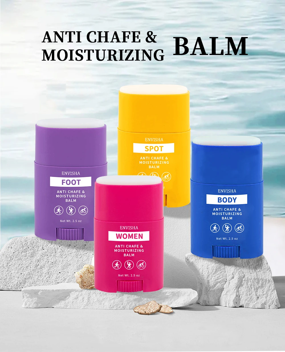 Inner Thighs Underarms Shoulders 24 Hour Protection Anti Chafing Stick ...