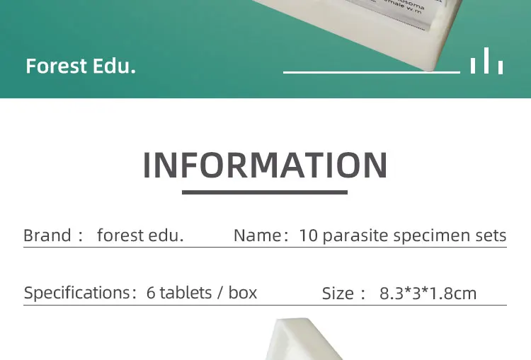 Malaria Prepared Slides - 10 Species Clear Cell Staining