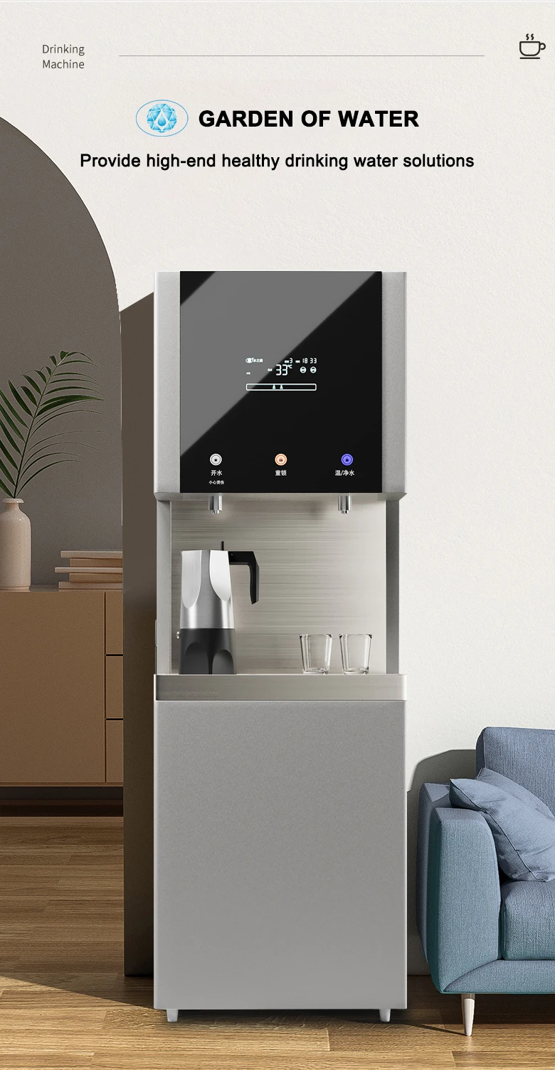 Commercial Free Standing Reverse Osmosis Water Purifier Hot And Cold ...