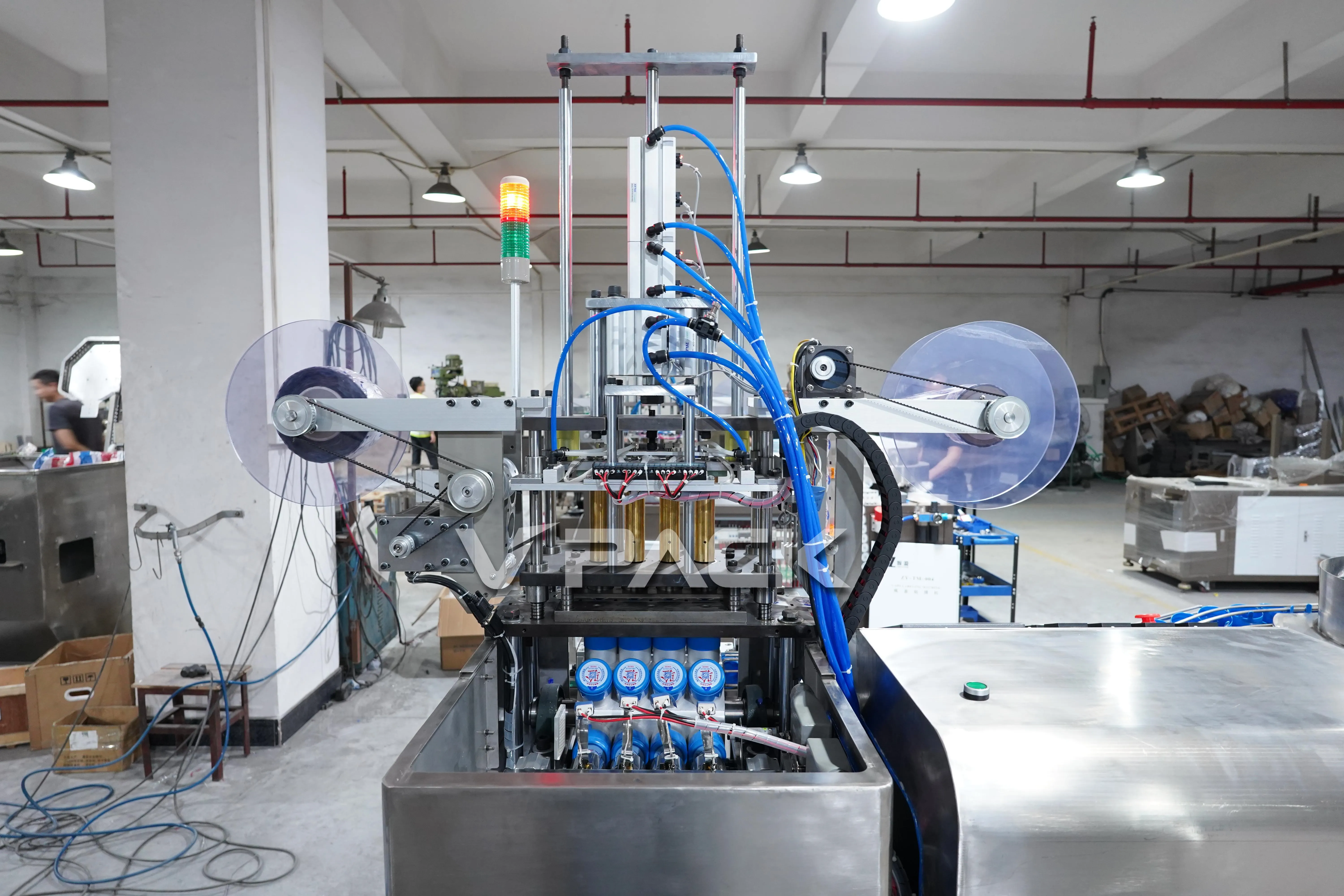 5 Gallon Cap Stick Labeling Machine/ Cap Film Heat Sealing Sticker ...